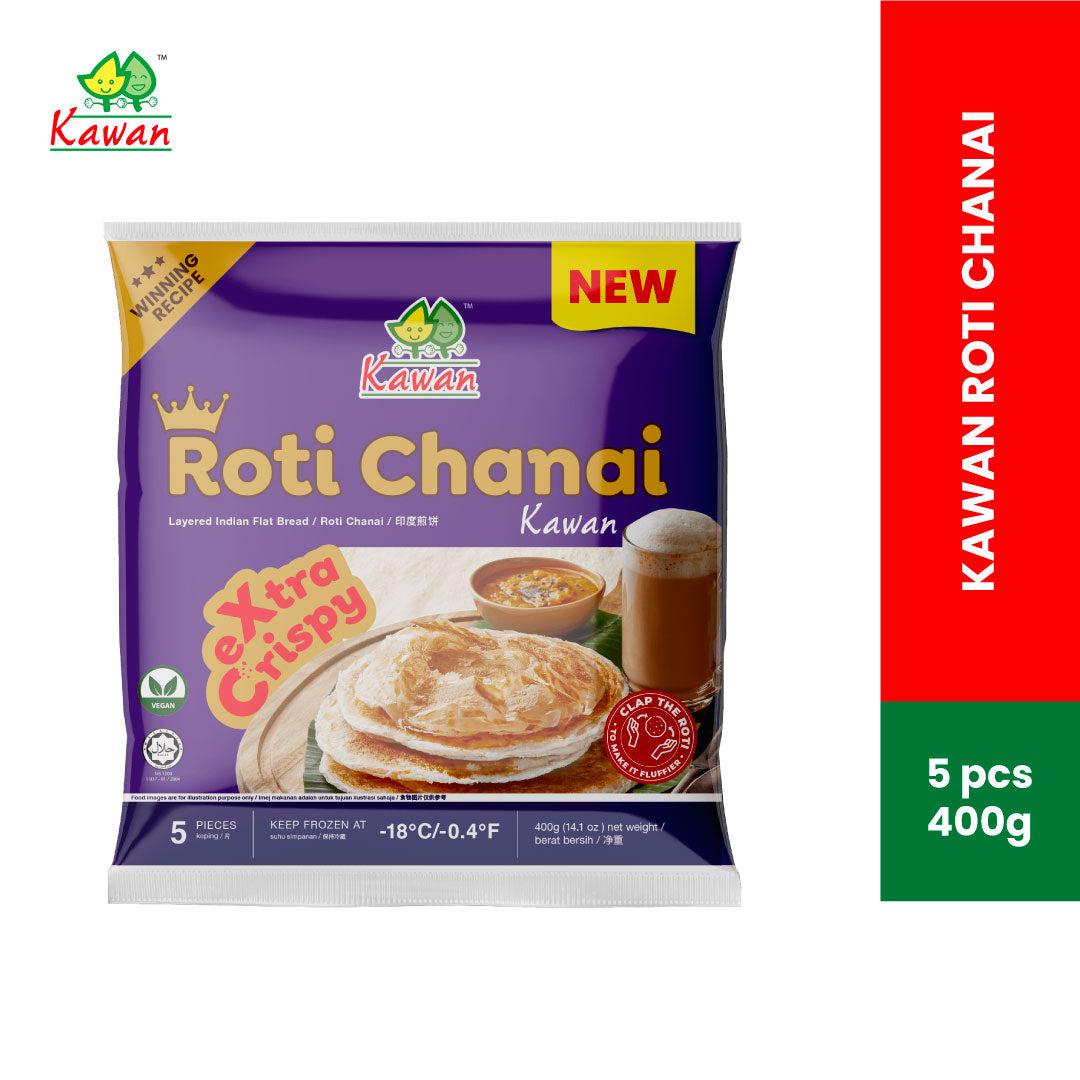 [Wholesale] KAWAN Roti Chanai (5 pcs x 24 packets) – Kawan Food