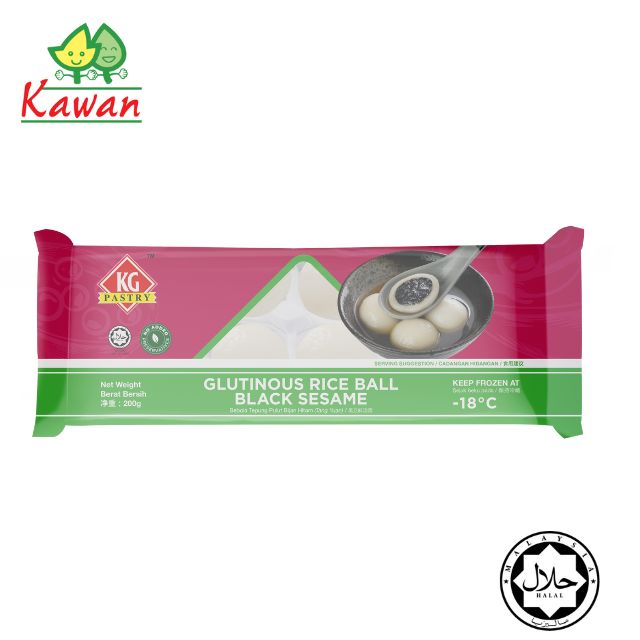 [Staff] Black Sesame Tang Yuan (Glutinous Rice Ball) 10 Pieces – Kawan Food
