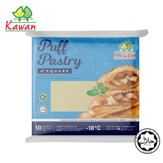 [Staff] Puff Pastry Square 4" (10 pcs - 400g) – Kawan Food