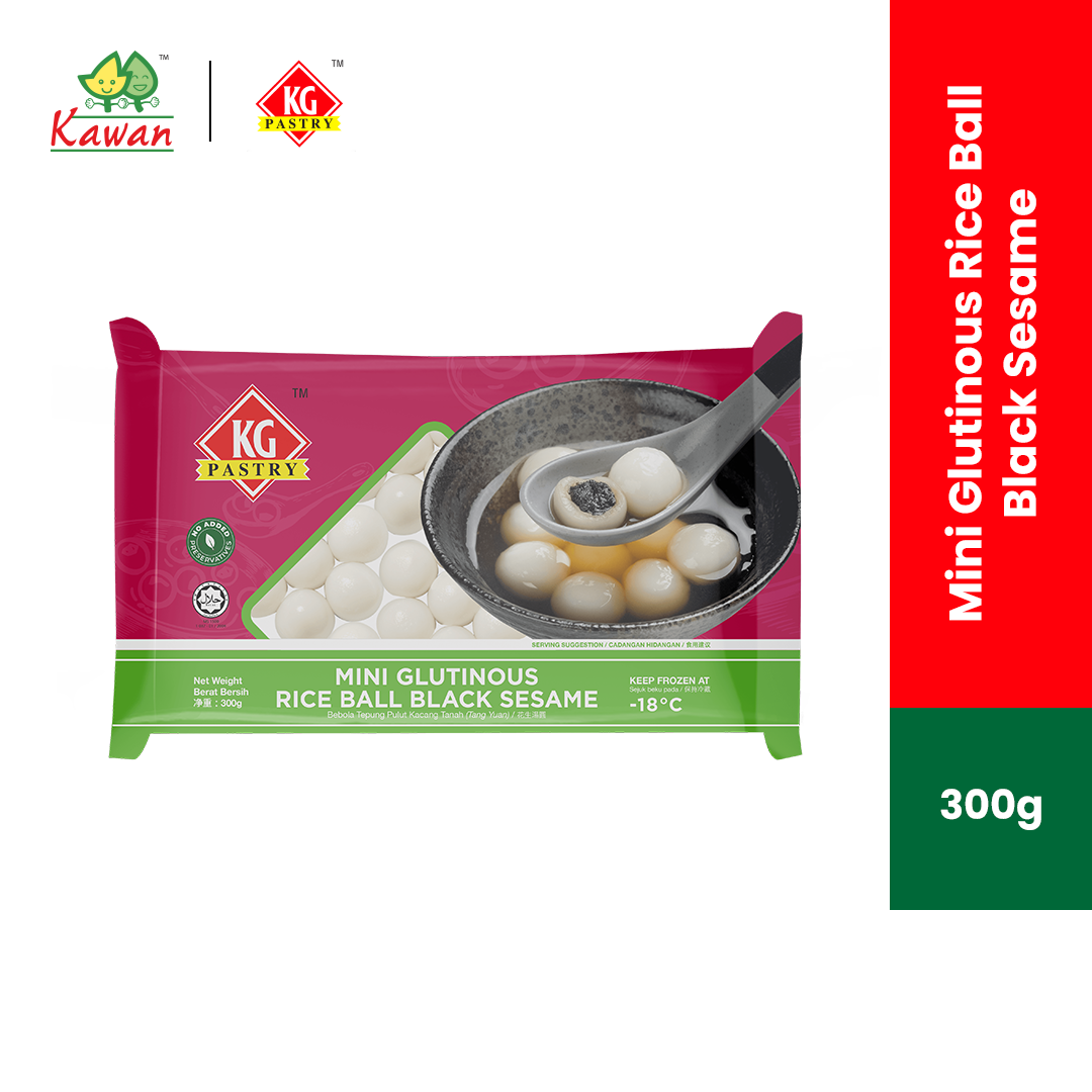 Tang Yuan Black Sesame Mini (Glutinous Rice Ball) | Kawan Food Malaysia