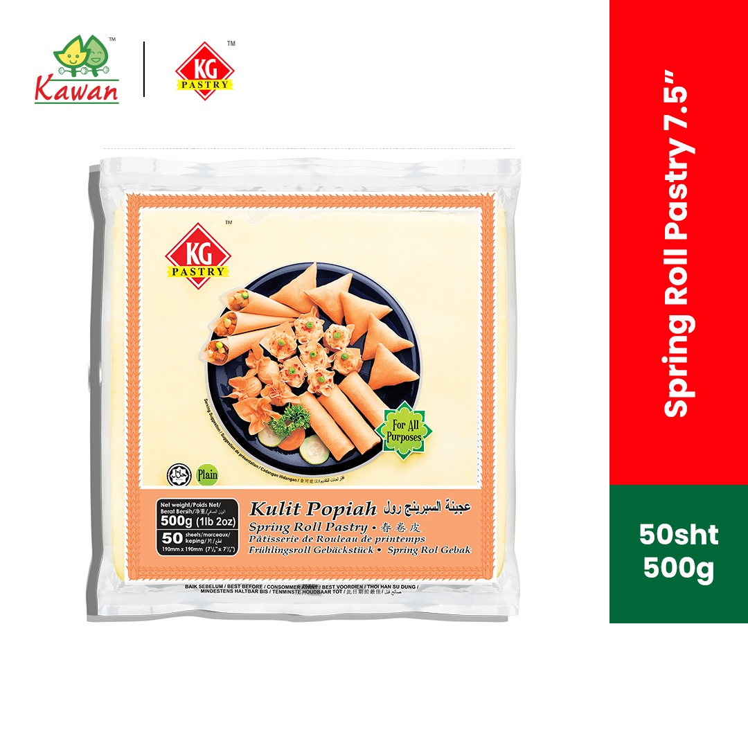 Spring Roll Pastry 7.5" | Kawan Food Malaysia – 50 pcs (500g)