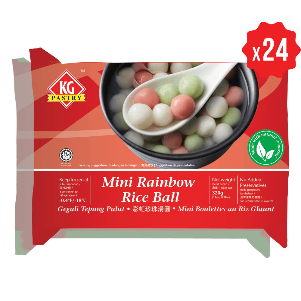 [Wholesale] Rainbow Mini Tang Yuan (Glutinous Rice Ball) 320g x 24 pac ...