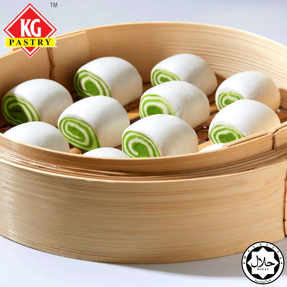 [Carton] Mini Mantou Pandan (12 pieces x 12 packets) - Kawan Food Online Malaysia