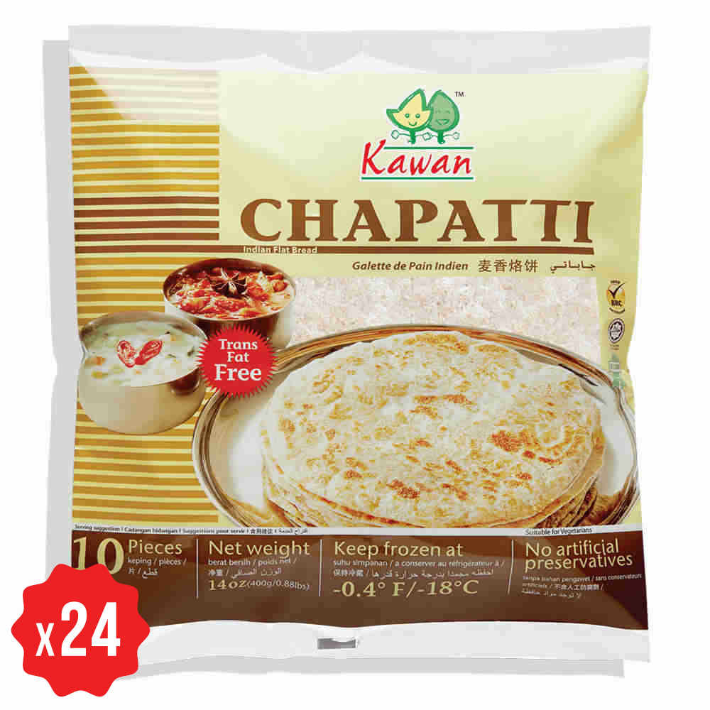 [Wholesale] Roti Chapatti (8 pcs x 24 packets) – Kawan Food