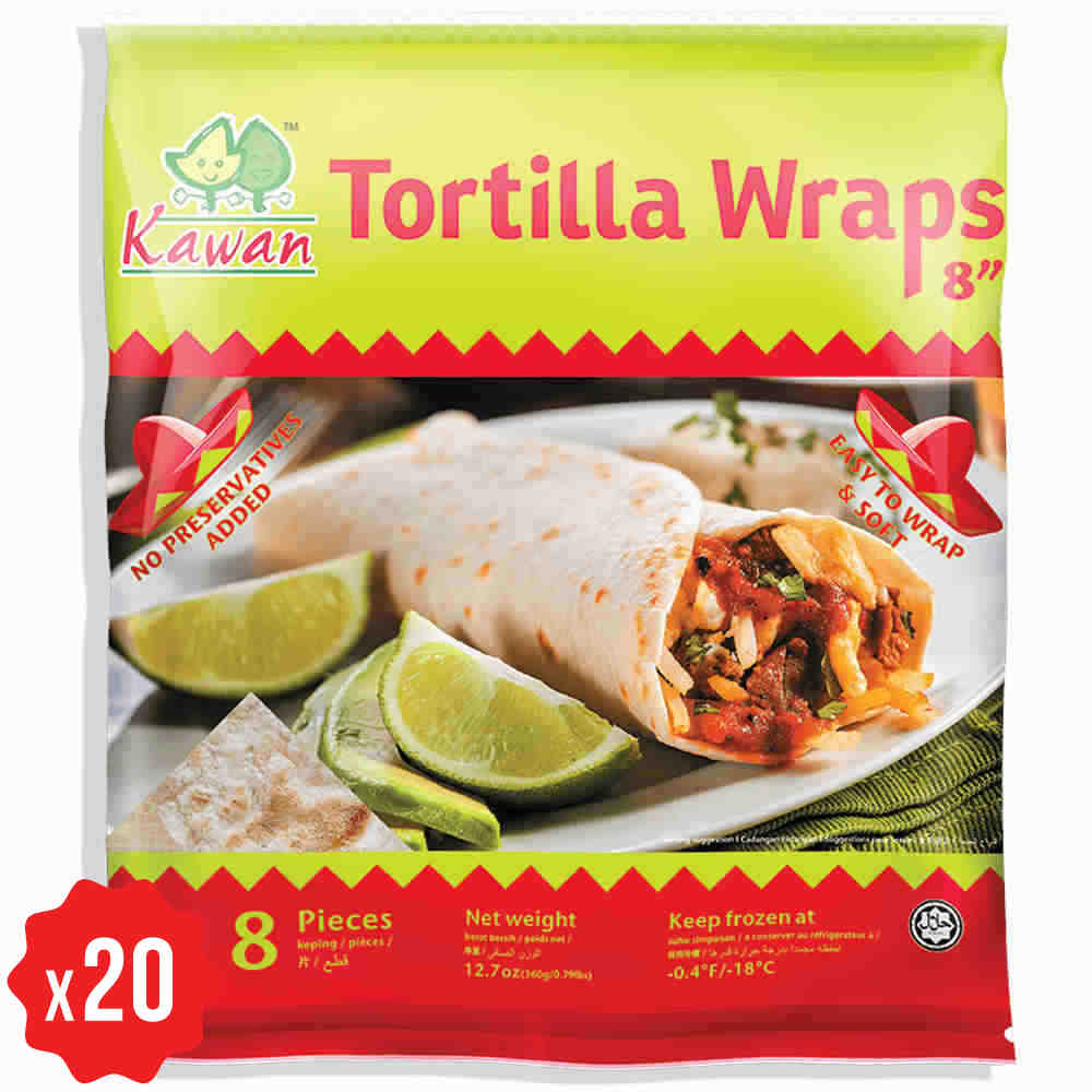 [Retail] Tortilla Wraps 8 (360g x 20 packets) - Kawan Food Online Malaysia