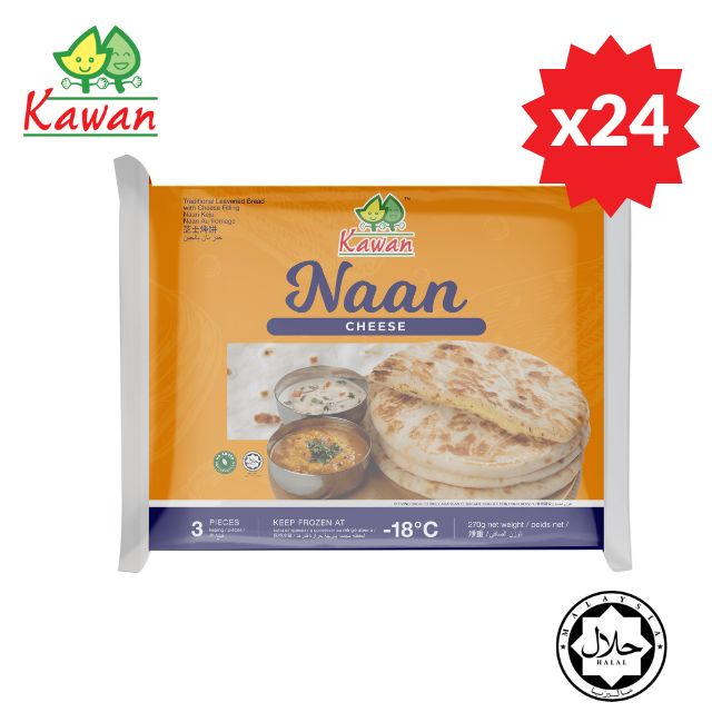 [Retail] Cheese Naan (270g x 24 packets) - Kawan Food Online Malaysia