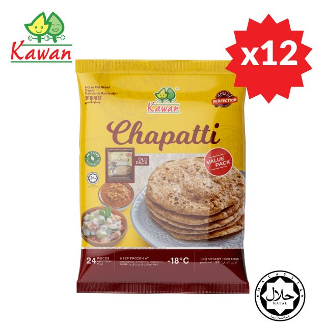 Roti Chapatti Value Pack | Kawan Food Malaysia – Carton 30 pcs x 12